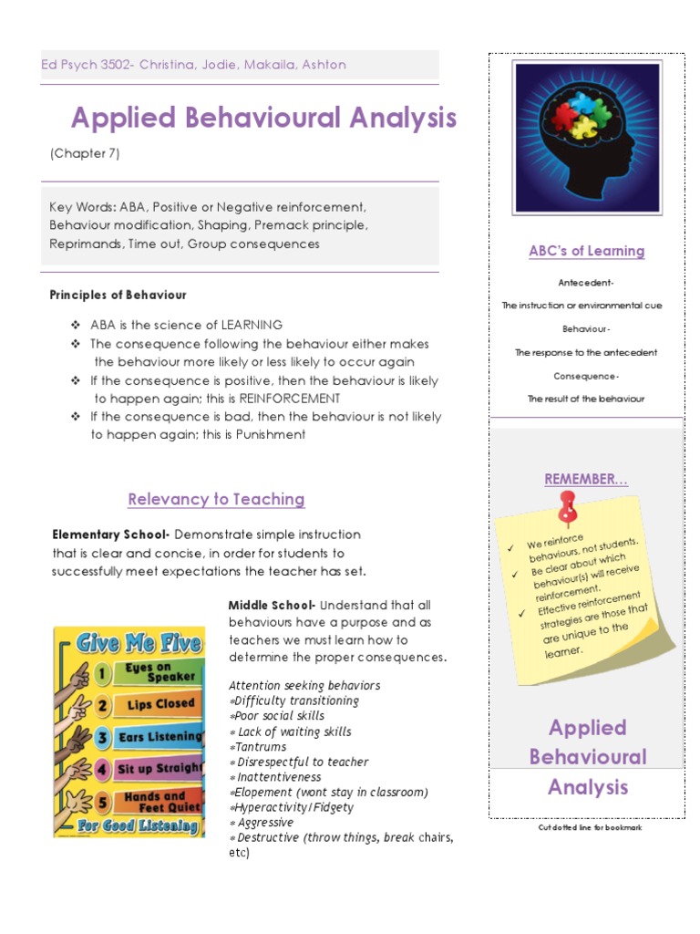 Applied Behavioural Analysis | PDF | Reinforcement | Behavior
