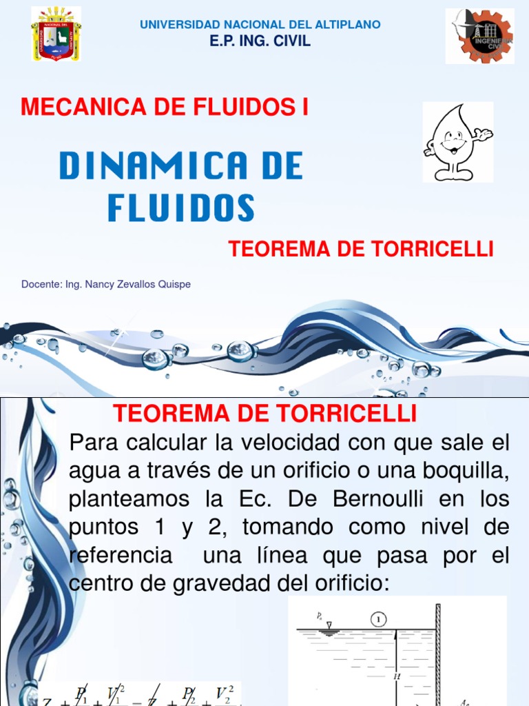 Teorema de Torricelli | Presión | Física y matemáticas