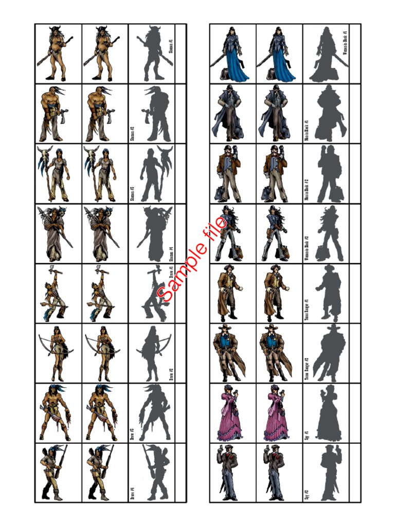 Pathfinder Paper Miniatures