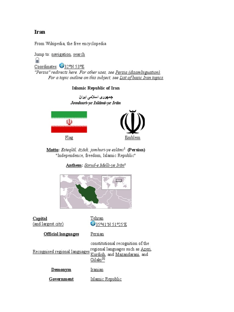 Iran History & Education System | PDF | Iran | Government