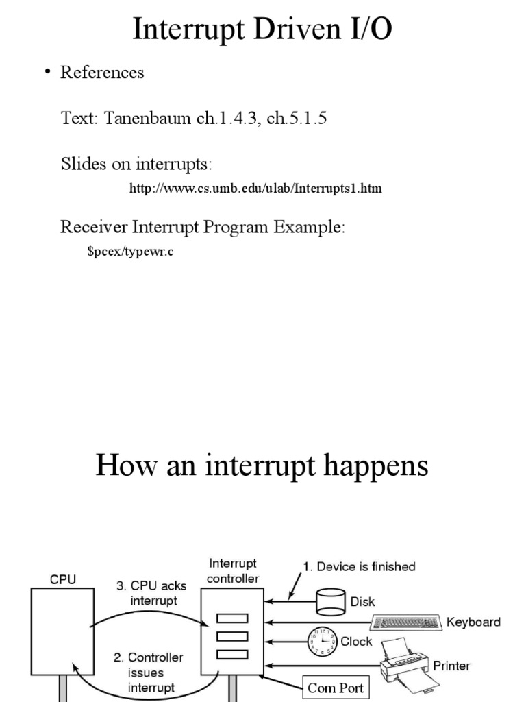 Interrupt Driven I/O | PDF | Input/Output | Pic Microcontroller Interrupt Driven I/O | PDF | Input/Output | Pic Microcontroller