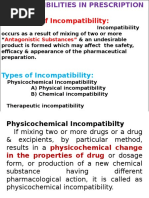 Types of Pharmaceutical Incompatibility | PDF | Solubility | Salt ...