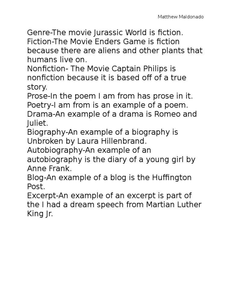 Understanding Literary Genres | PDF | Mystery, Thriller & Crime Fiction
