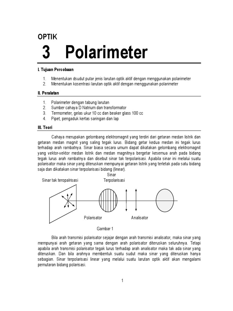O3 - Polarimeter | PDF