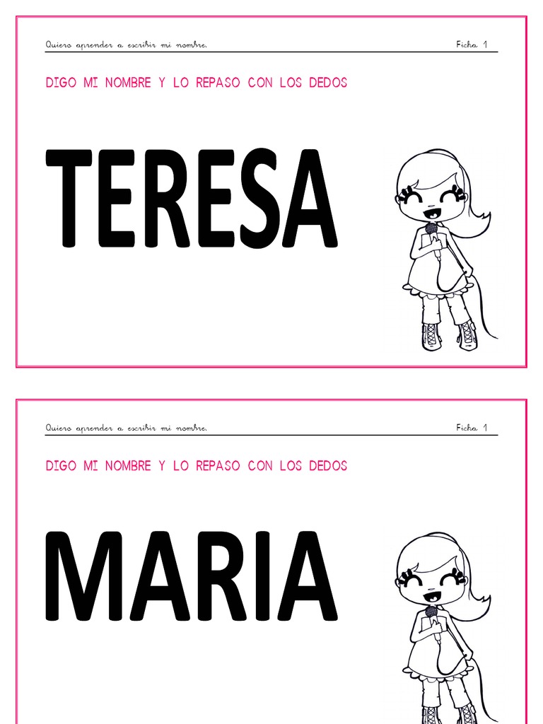 Quiero Aprender A Escribir Mi Nombre1 | PDF