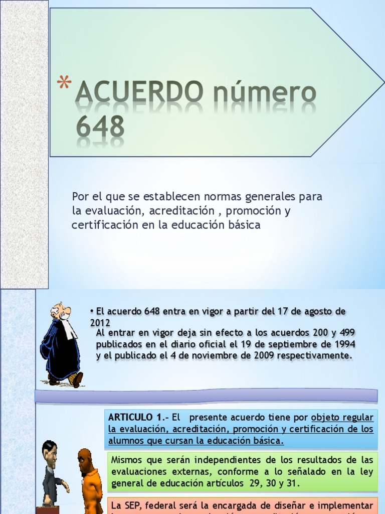 Acuerdo 648 | PDF | Educación Secundaria | Educación primaria