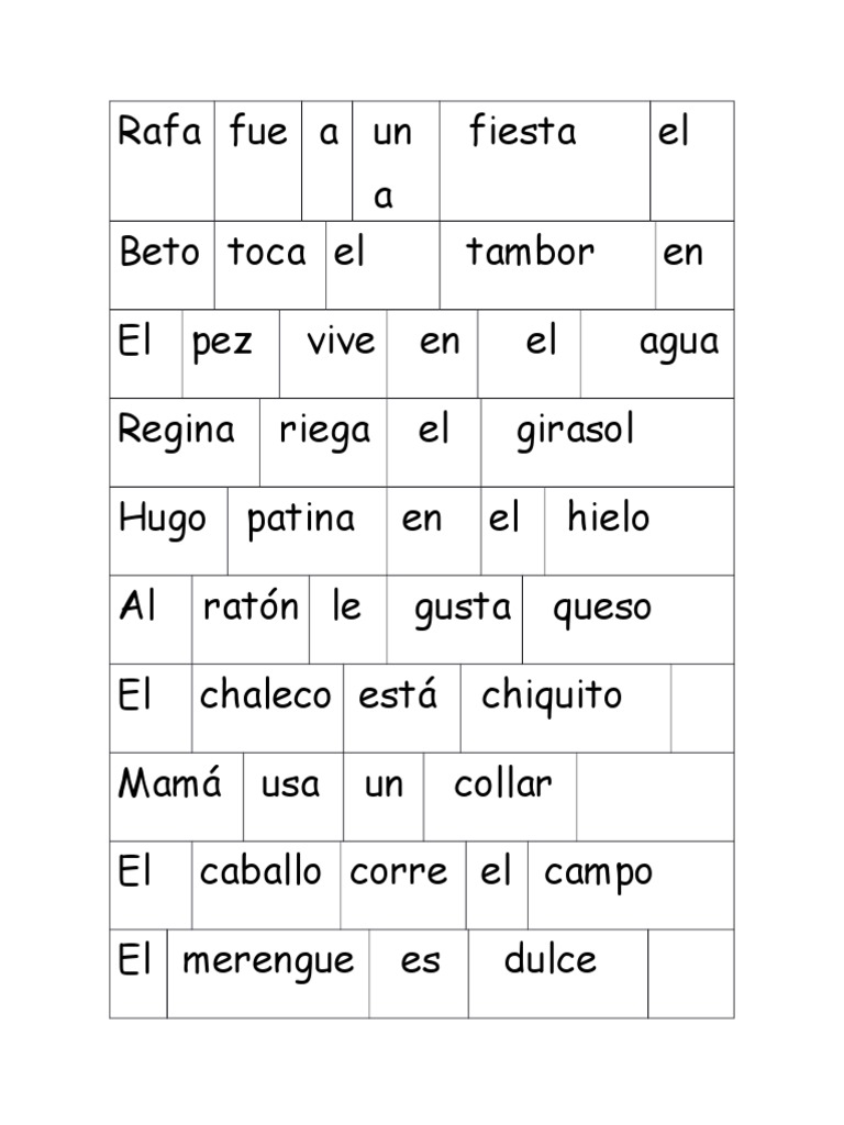 Rompecabezas de Enunciados