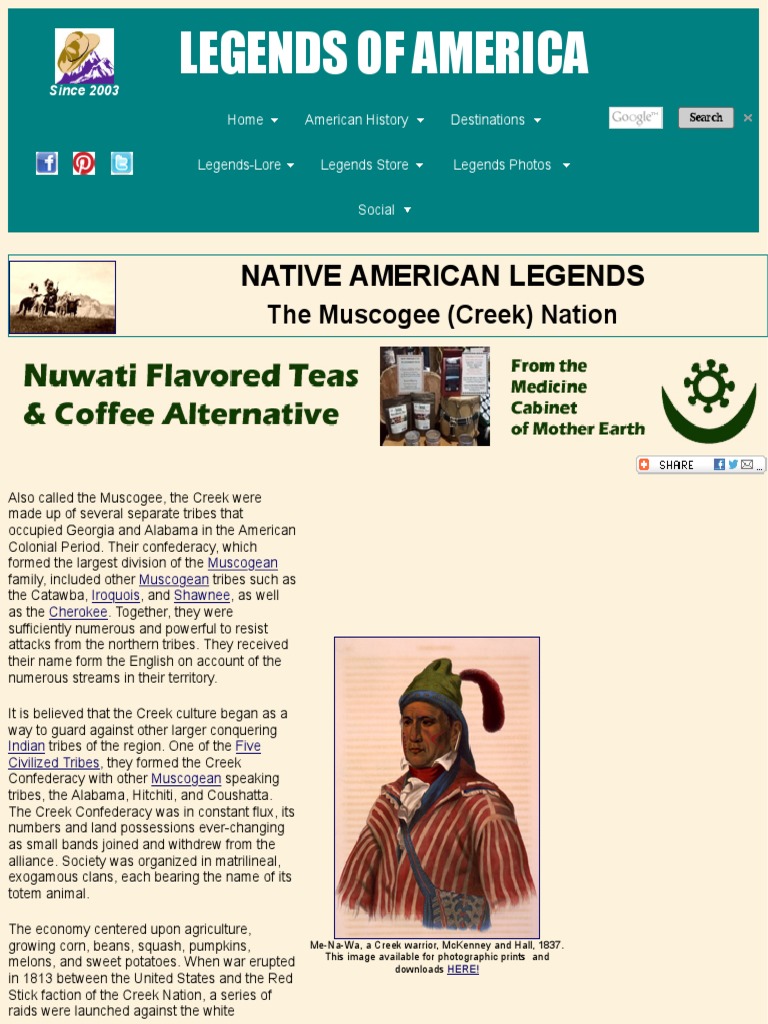 The Muscogee (Creek) Nation | PDF | Muscogee | Indigenous Peoples Of ...