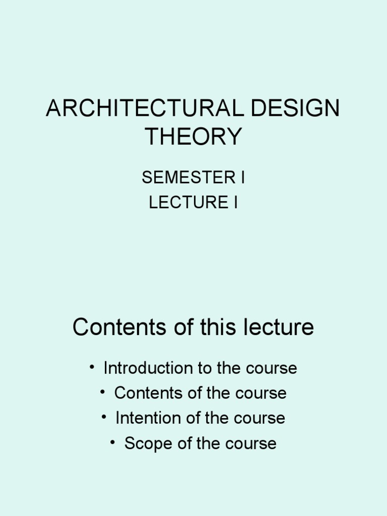 Design Theory Presentation | PDF | Design | Theory