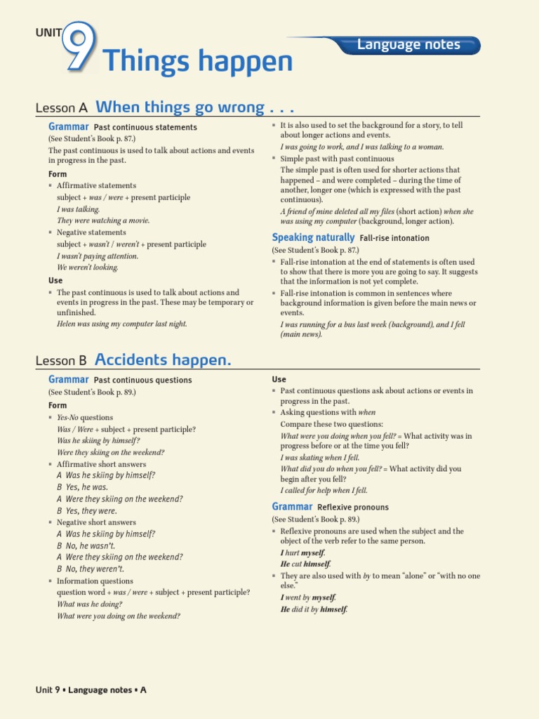 Touchstone 2 Unit 9 Workbook Guide | PDF | Question | Conversation
