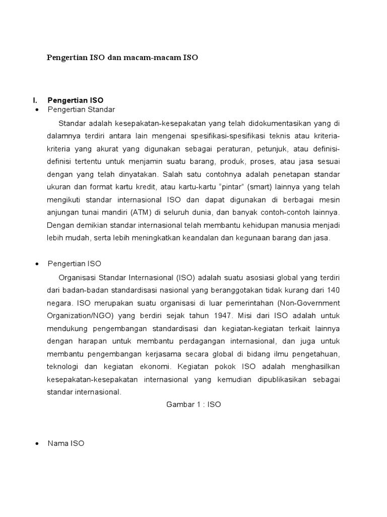 Jenis-Jenis ISO | PDF