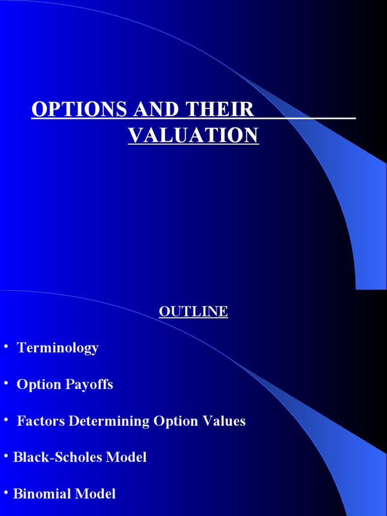 Options and Their Valuation | PDF | Option (Finance) | Put Option