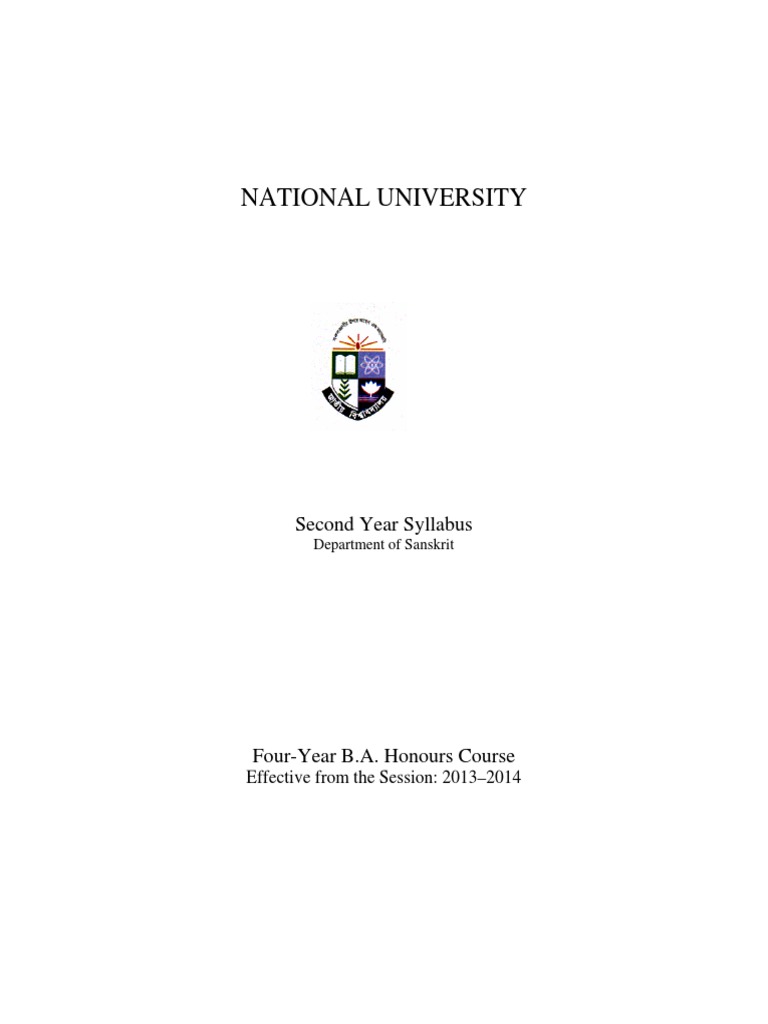 NU 2nd Year Honours - All Subject Syllabus | PDF | Bangladesh | Mughal ...