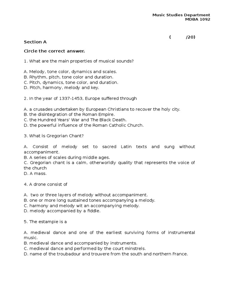 Music Appreciation | PDF | Baroque Music | Composers