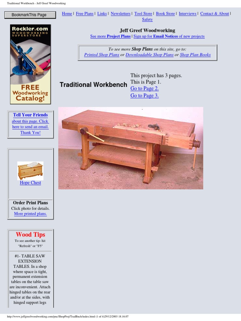 Building a Traditional Workbench | PDF | Equipment | Tools