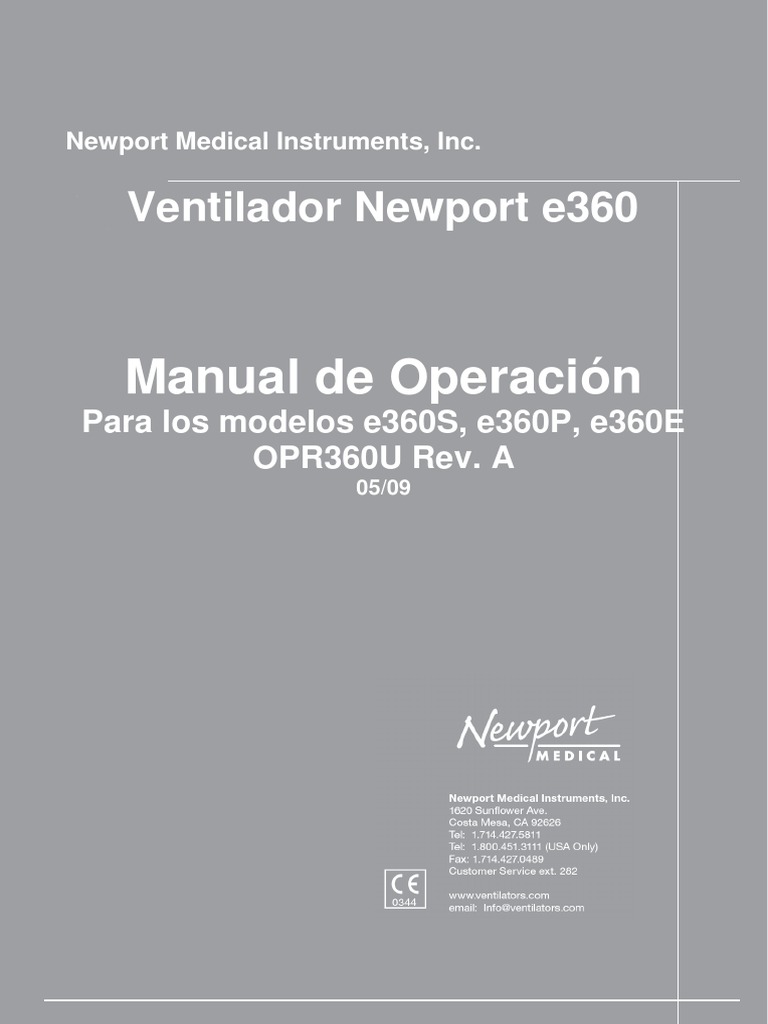 Manual de Usuario Newport E360 en Español | PDF | Interfaces gráficas ...