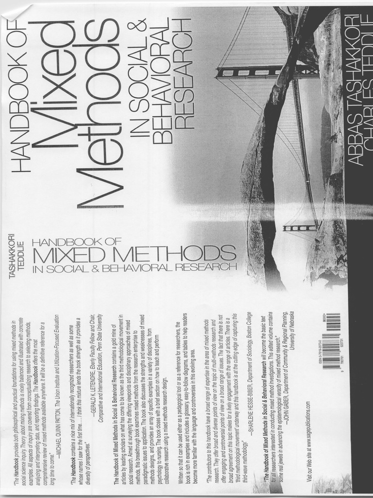 SAGE Handbook of Mixed Methods in Social and Behavioral Research ...
