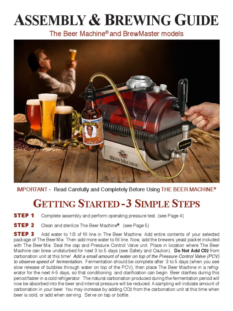 A Guide to Assembly, Brewing, and Operation of the Beer Machine ...