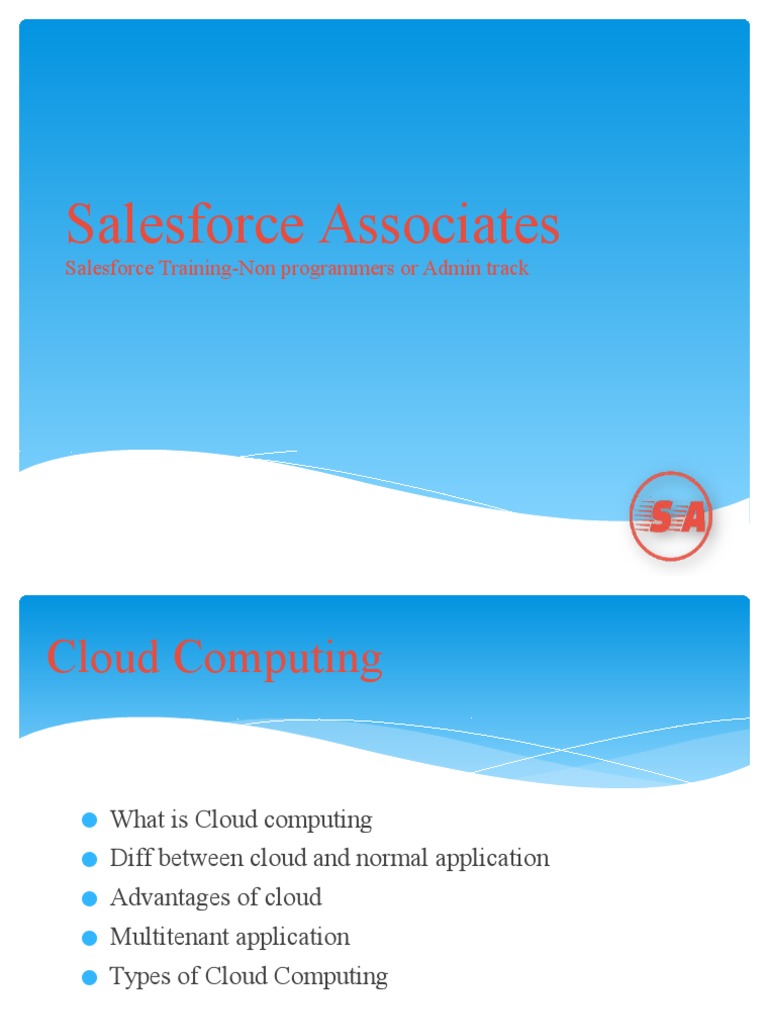 Salesforce Administrator Training Presentation Slides | PDF | Business | Technology & Engineering