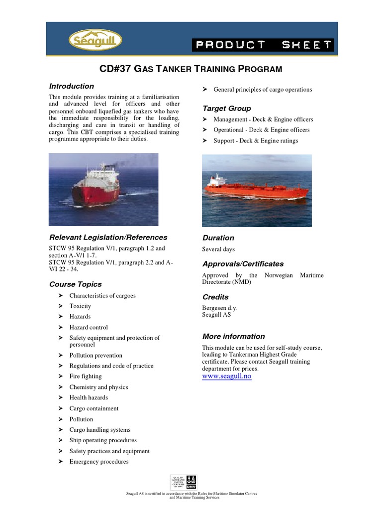 CBT#37 Gas Tanker Training Program | PDF