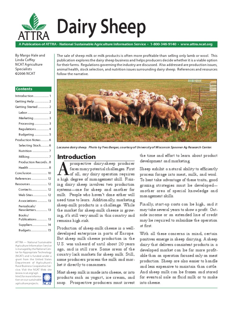Dairy Sheep | PDF | Sheep | Dairy Cattle