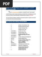 Autodesk Inventor Keyboard Shortcuts | PDF
