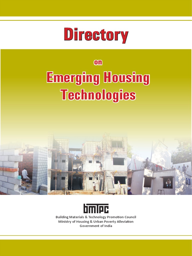 BMTPC Directory Emerging Technology | PDF | Precast Concrete | Concrete