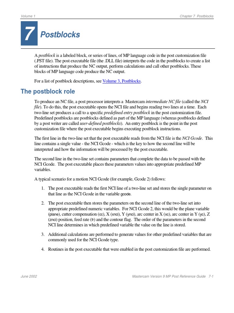 107 Postblocks | PDF | Subroutine | Parameter (Computer Programming)