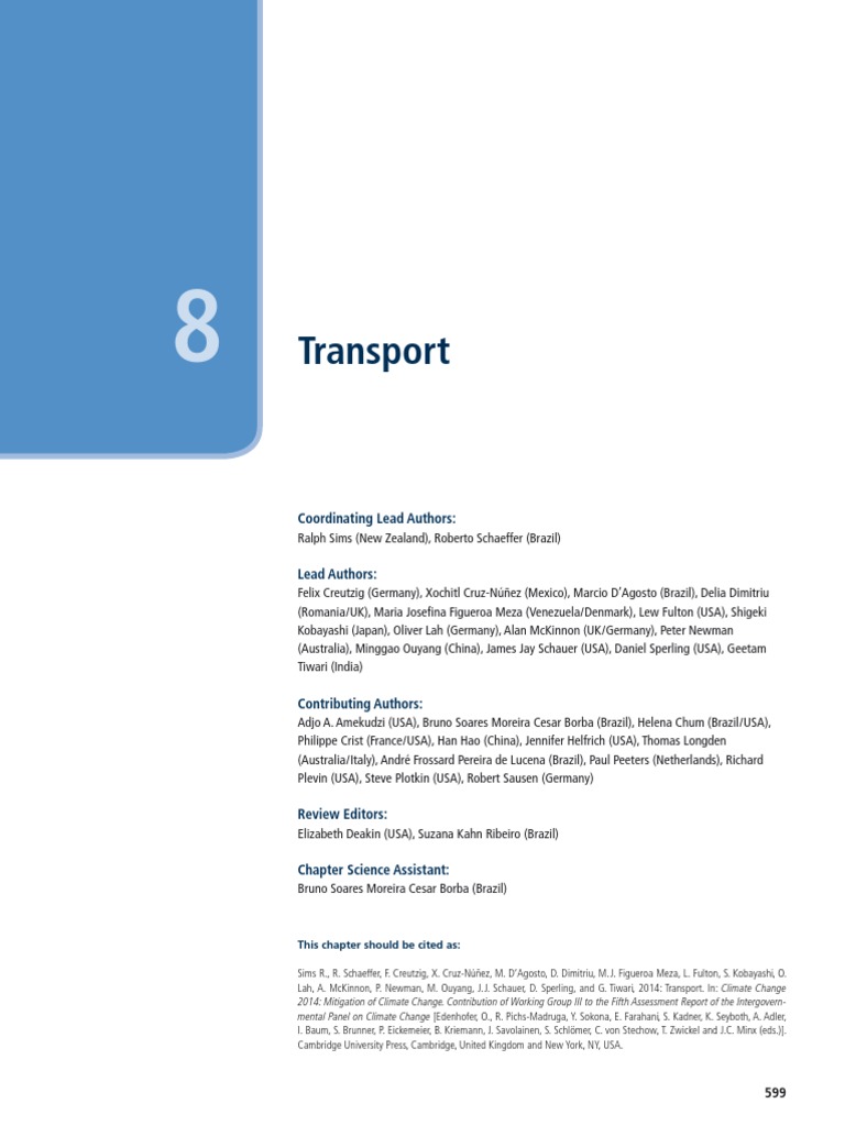 Ipcc wg3 Ar5 Chapter8 PDF | PDF