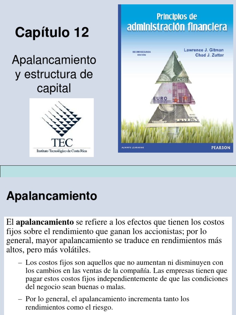 Apalancamiento y Estructura de Capital 17-4-13 | PDF | Apalancamiento (Finanzas) | Compartir ...