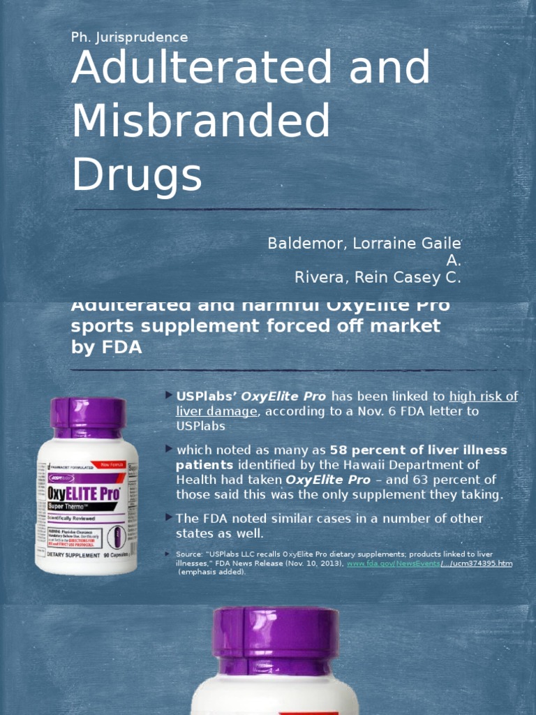 Example of Adulterated and Misbranded Drugs | PDF | Dietary Supplements ...