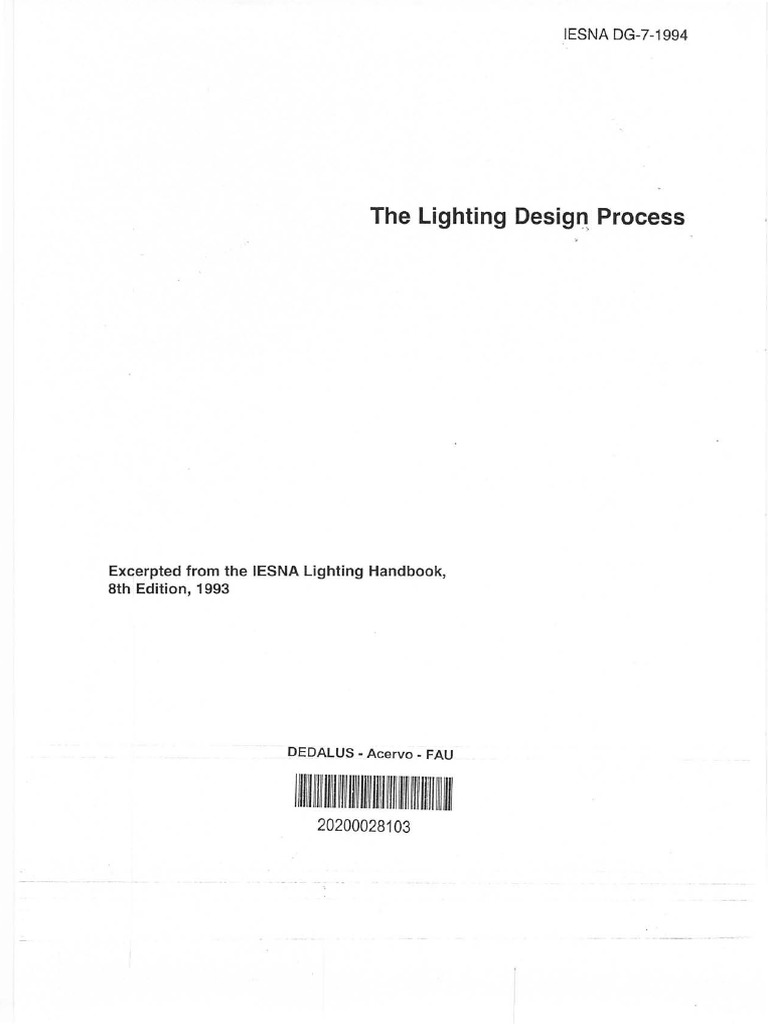 Ilumart - The Lighting Design Process (Ies, 1994) | PDF | Lighting | Shadow