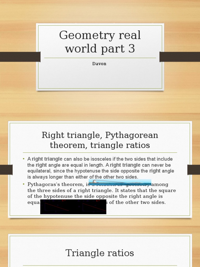 Geometry Real World Part 3 | PDF | Science & Mathematics