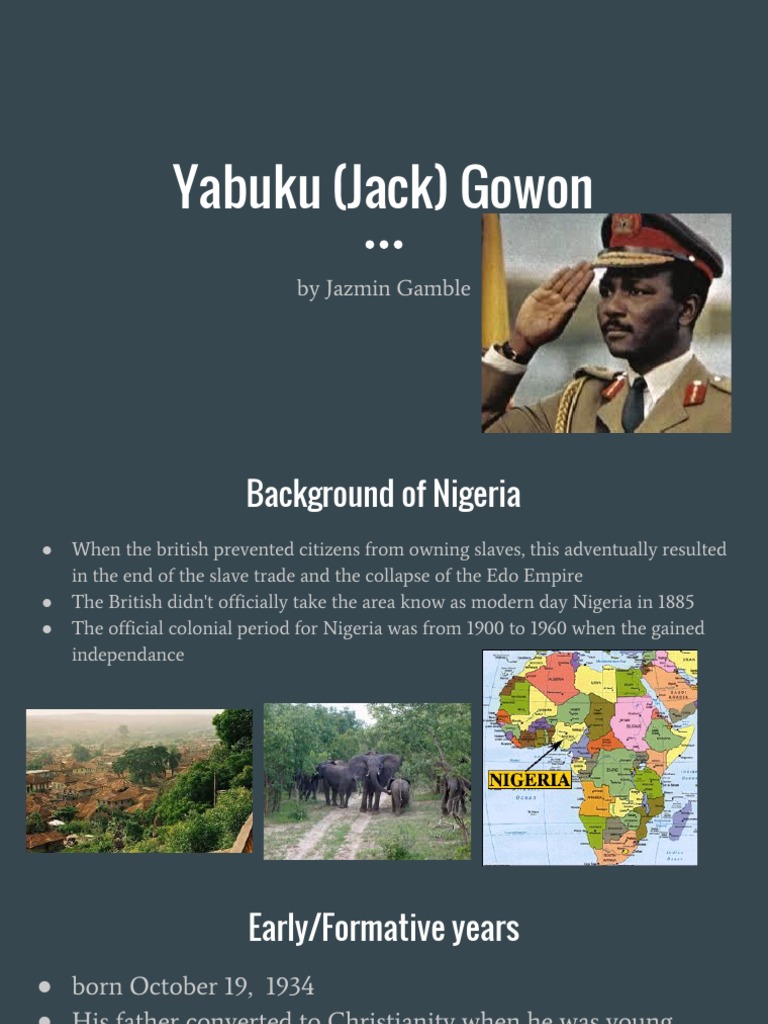 Yabuku Gowon: Nigeria's Controversial Leader | PDF | History | Politics