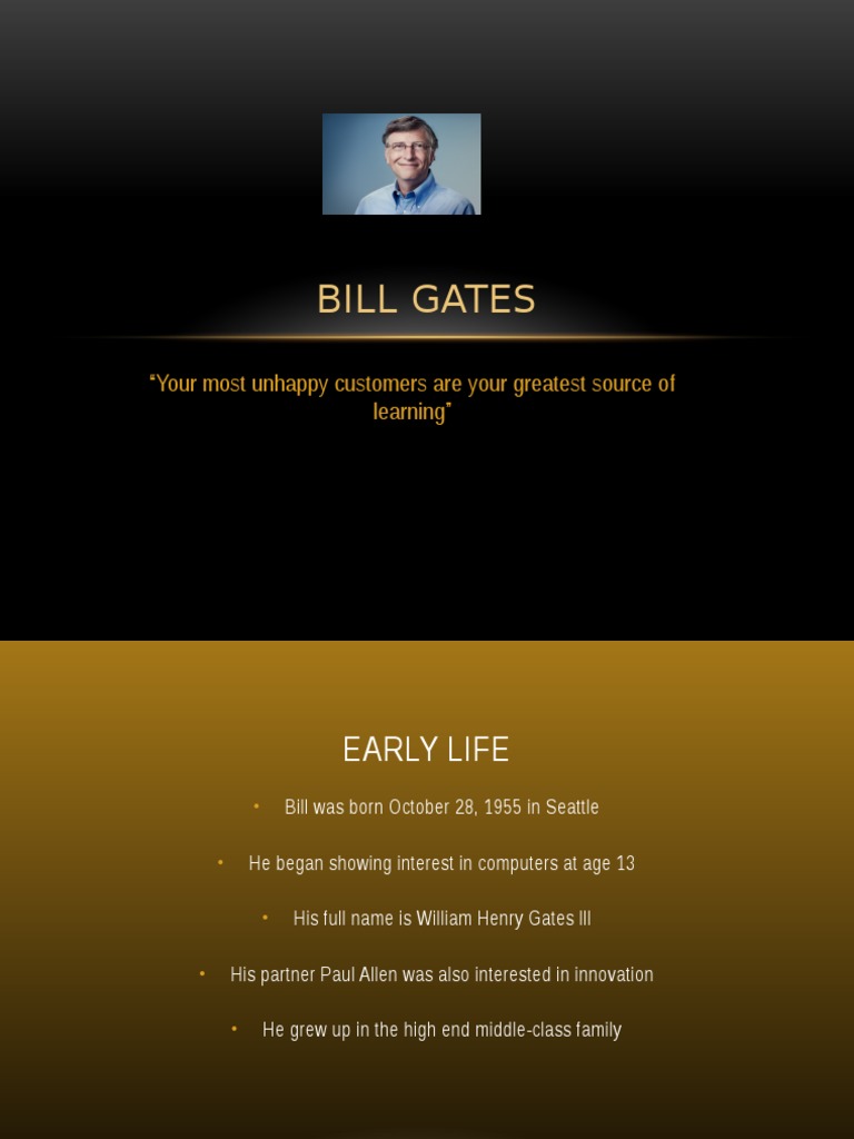 Bill Gates: Life, Family, and Achievements | PDF