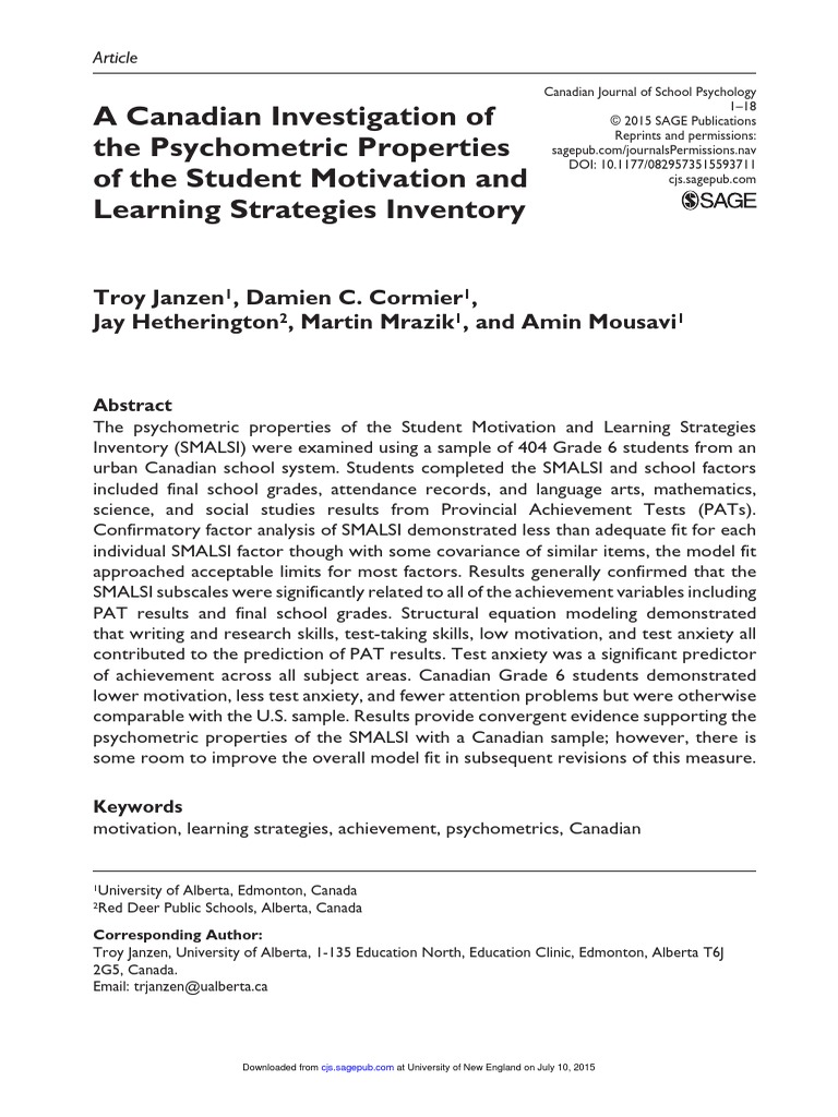 Learning Strategies Inventory | PDF | Psychometrics | Motivation