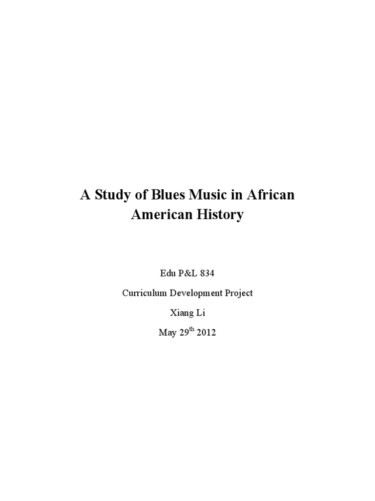 Blues Music in African American History | PDF | Blues | Rock And Roll