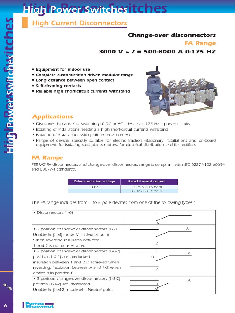 High Power Switches | PDF | Switch | Insulator (Electricity)
