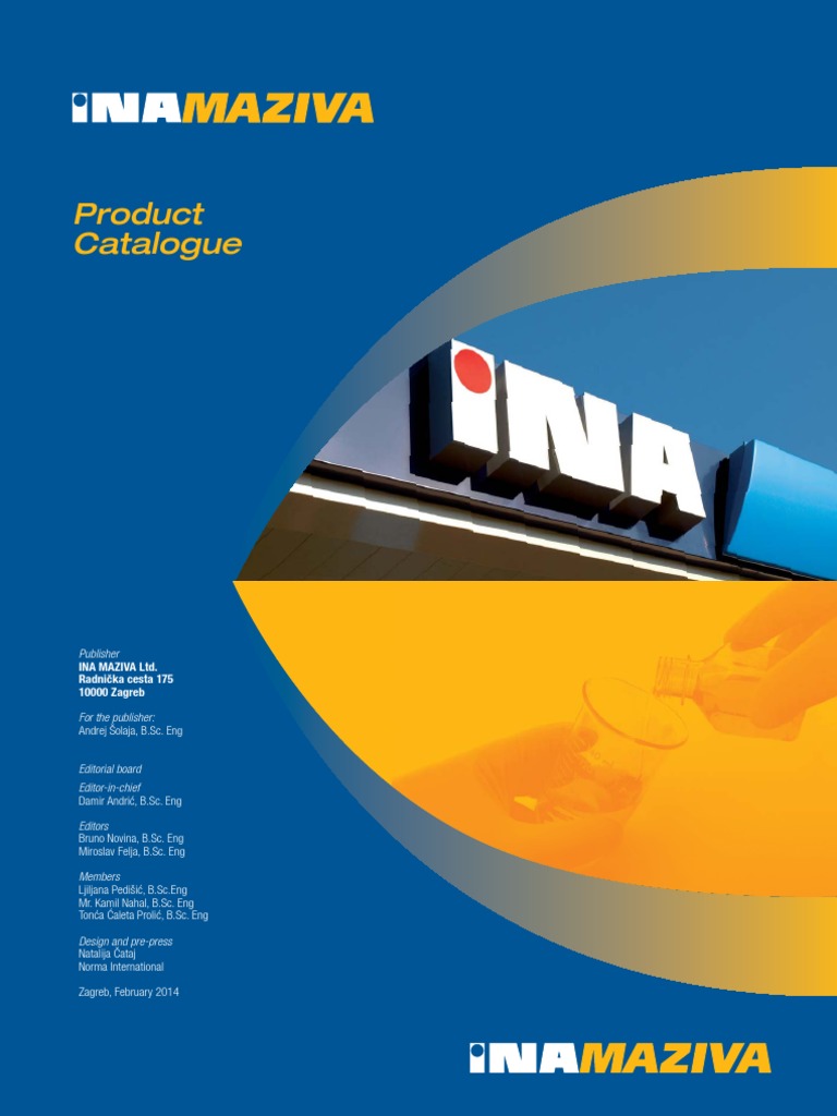 Ina Lubricants Product Catalogue | PDF | Motor Oil | Diesel Engine