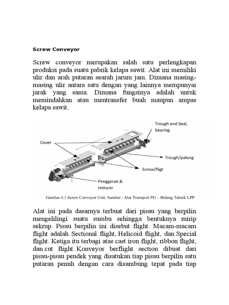 Screw Conveyor | PDF
