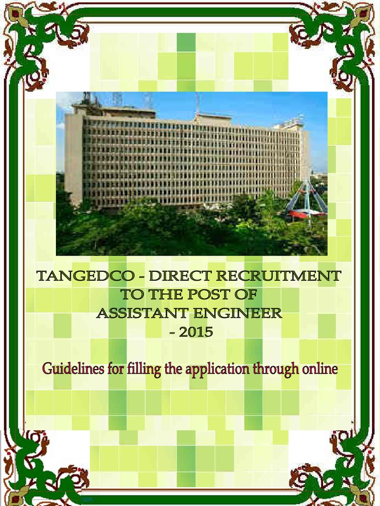 TNEB-Guidelines to Apply Through Online | Email | Identity Document