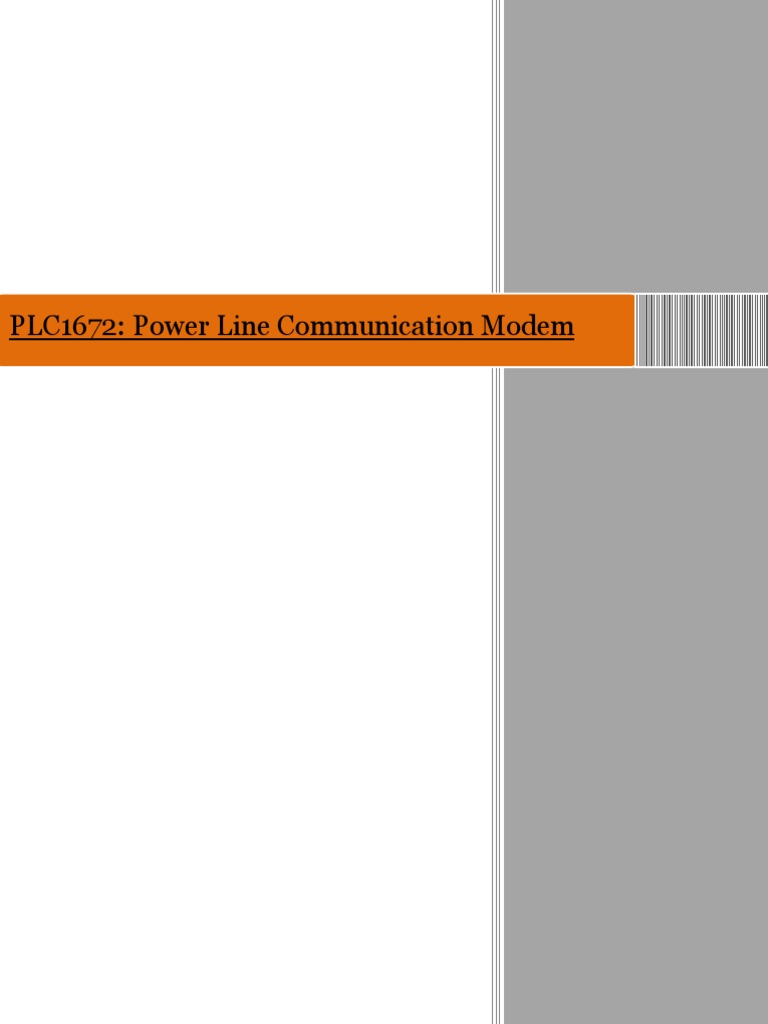 PLC1672 Power Line Communication Module Datasheet | PDF ...