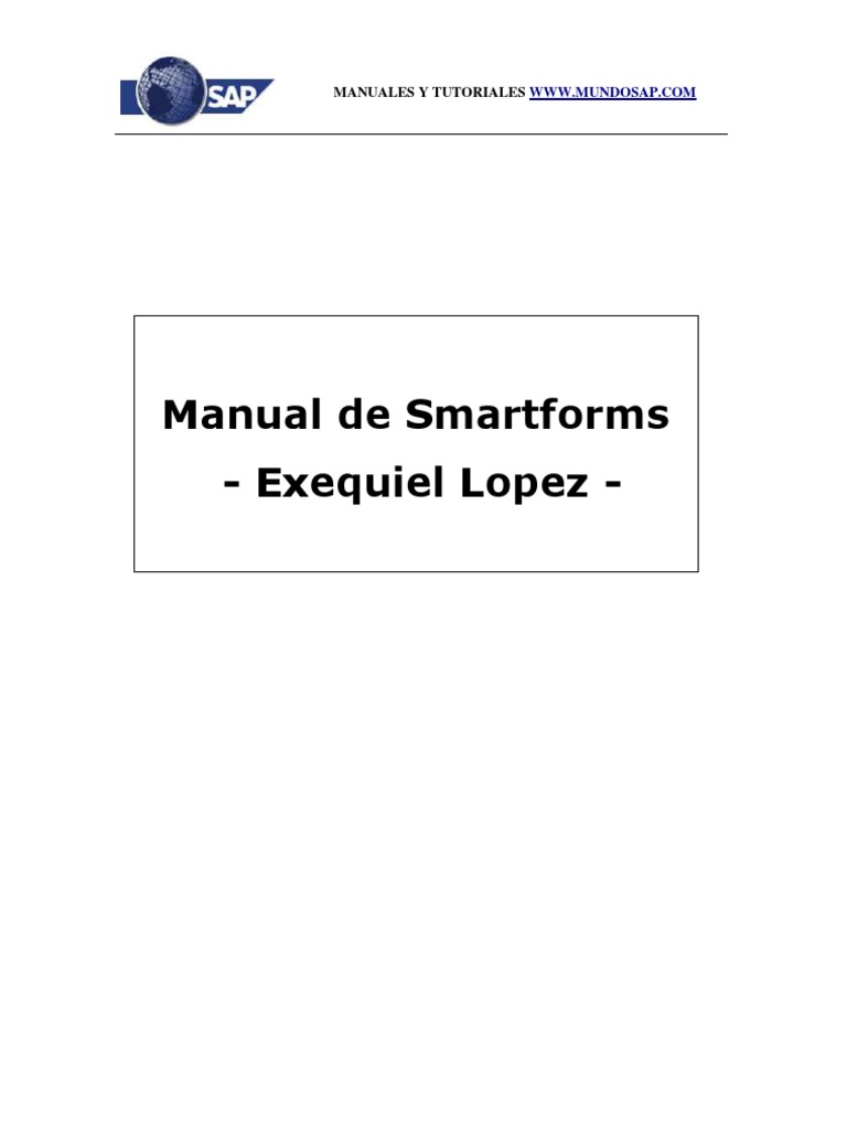 Manual de Smart Forms | PDF | Red mundial | Internet y web