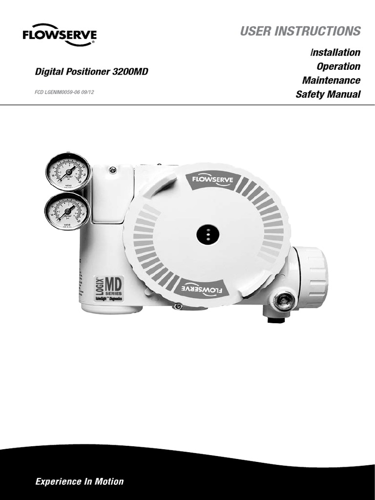 Flow Serve Positioner | PDF | Nut (Hardware) | Screw