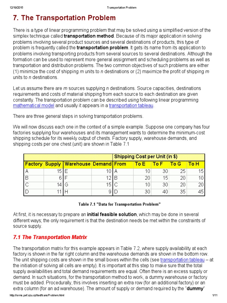 Transportation Problem 2 | PDF | Linear Programming | Applied Mathematics