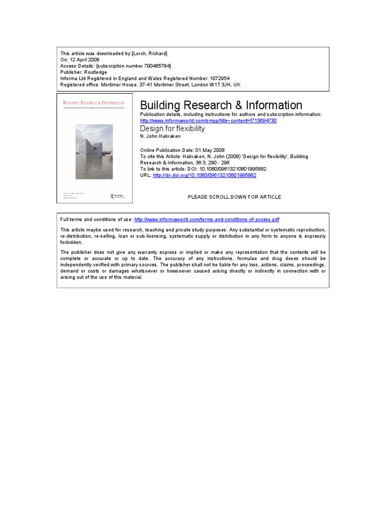 Design For Flexibility | PDF | Architect | Urban Design