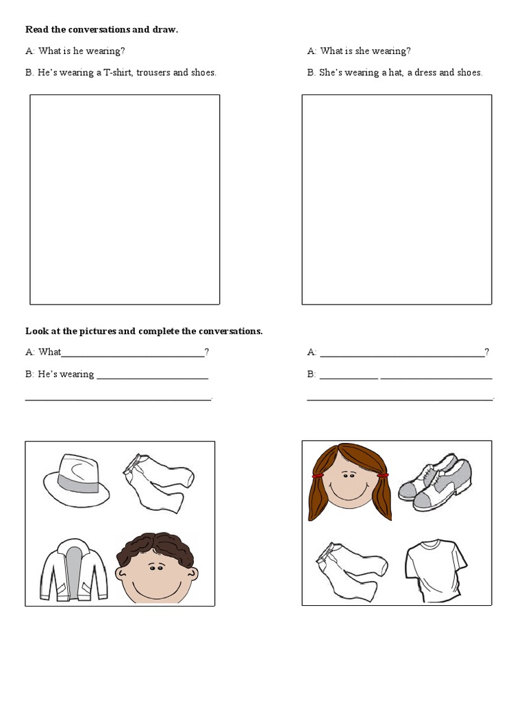 Clothes (Vocabulary and What Is He Wearing) | PDF | Career & Growth