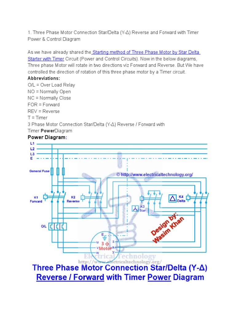 Motor Control Circuit With Timer