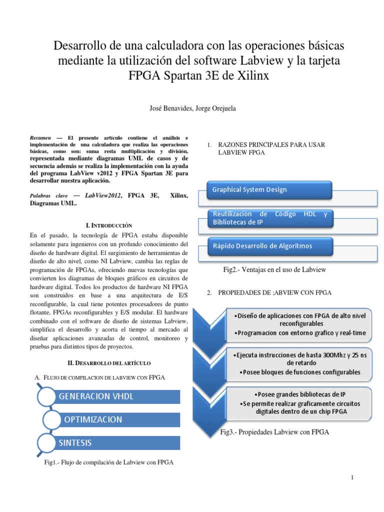 Paper Labview FPGA | PDF | Arreglos de compuertas lógicas programables en sitio | Arquitectura ...