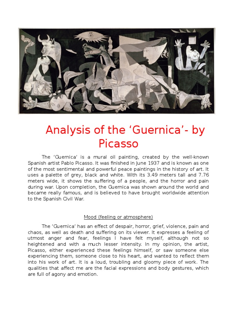Analysis of Guernica | PDF | Pablo Picasso | Paintings
